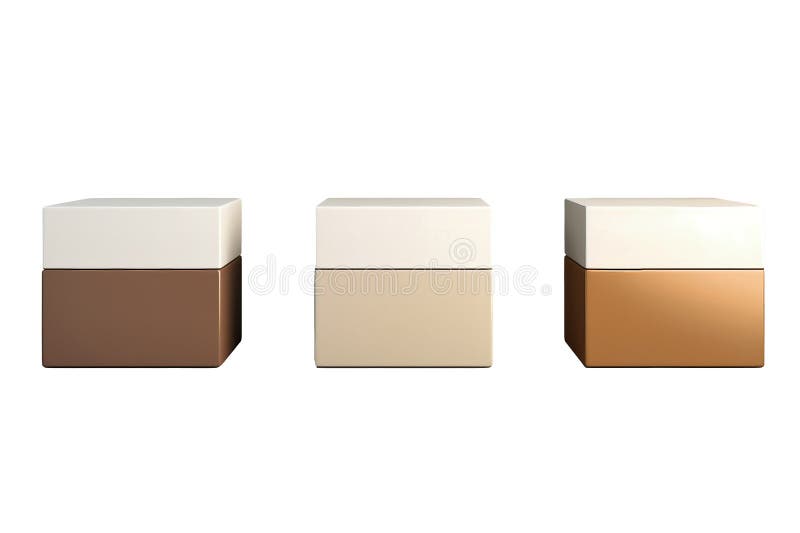 Three Different Colored Boxes Peacefully Coexisting Side by Side ...