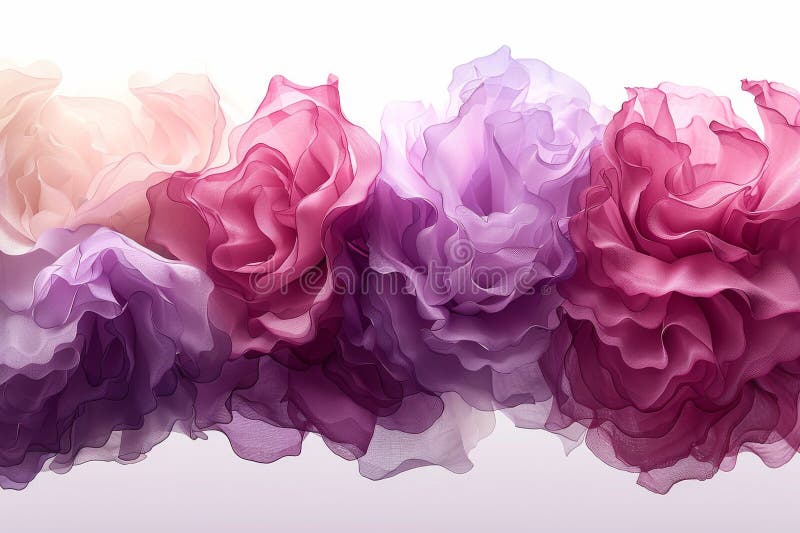 Three Different Colored Flowers on White Background Stock Illustration ... Three Different Colored Flowers on White Background Stock Illustration ...