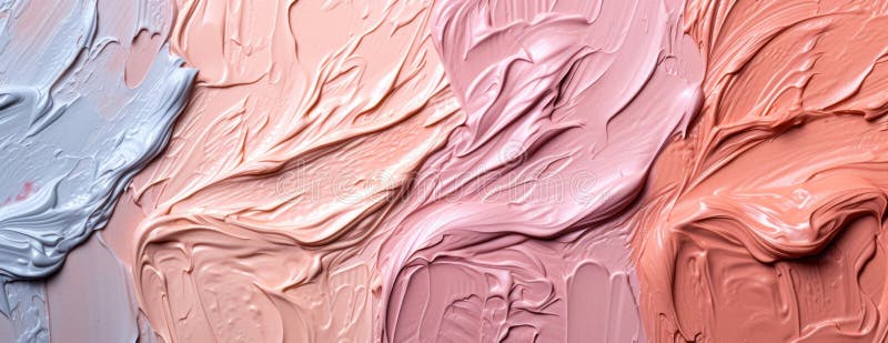 Three Different Colors of Paint on a Wall Stock Image - Image of brush ...