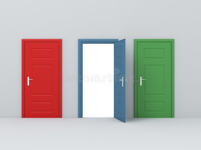 Collection Colorful Doors Art Stock Vector - Illustration of collection ...