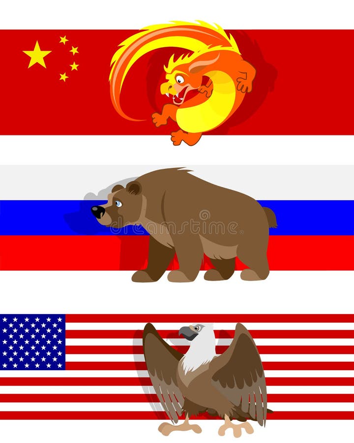 Three different flags stock vector. Illustration of world - 64005338