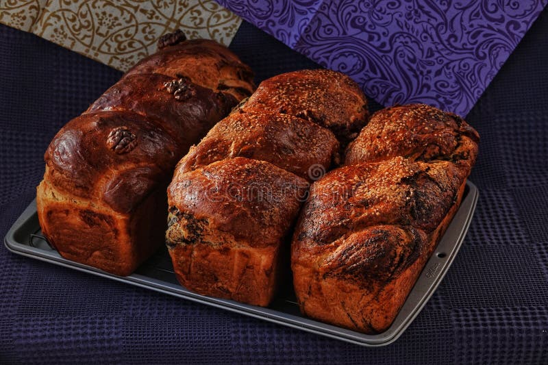 Three Different Homemade Easter Cakes - Sweet Bread Stock Photo - Image ...