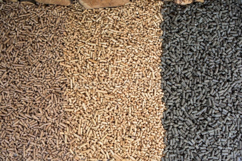 Three Different Kind of Wooden Pellets Stock Image - Image of heat ...