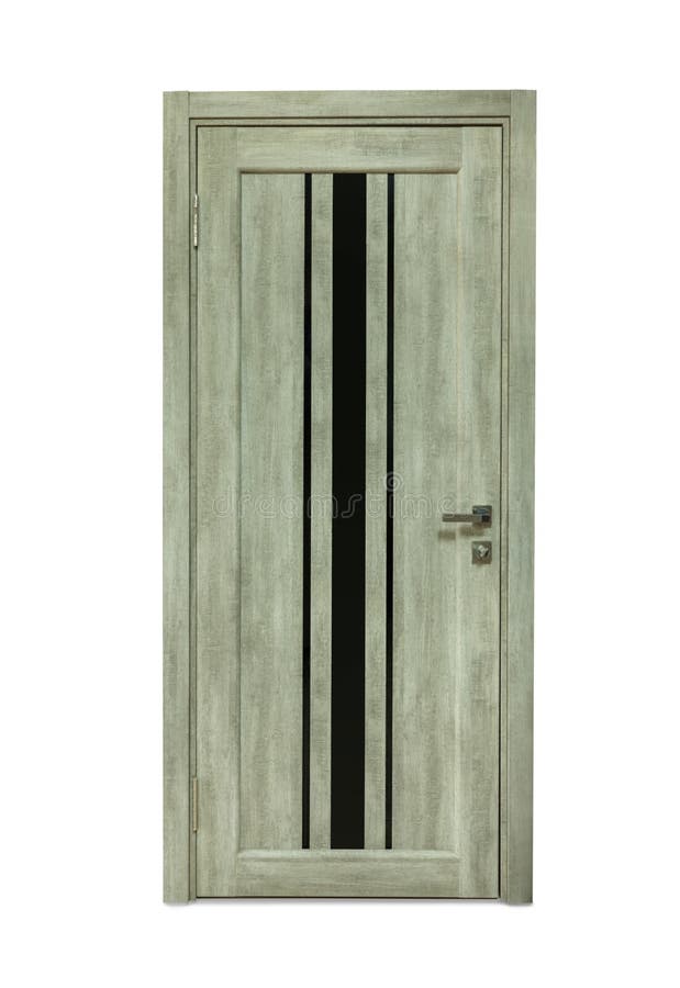 Three Different Modern Doors on Display in Store Stock Image - Image of ...