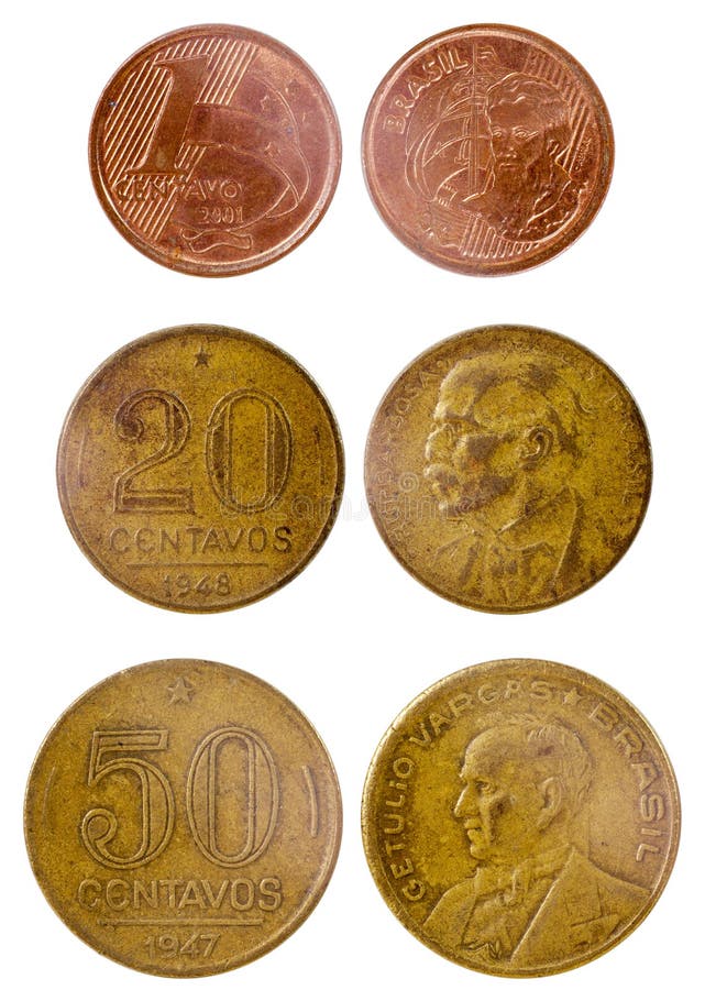 Brazilian real coin stock image. Image of centavos, full - 85098979