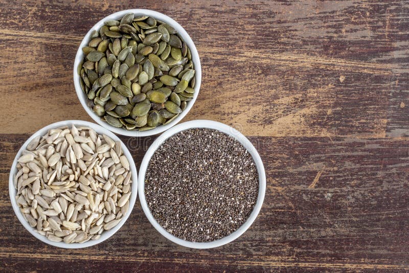 Three different seeds stock photo. Image of porcelain - 88992976