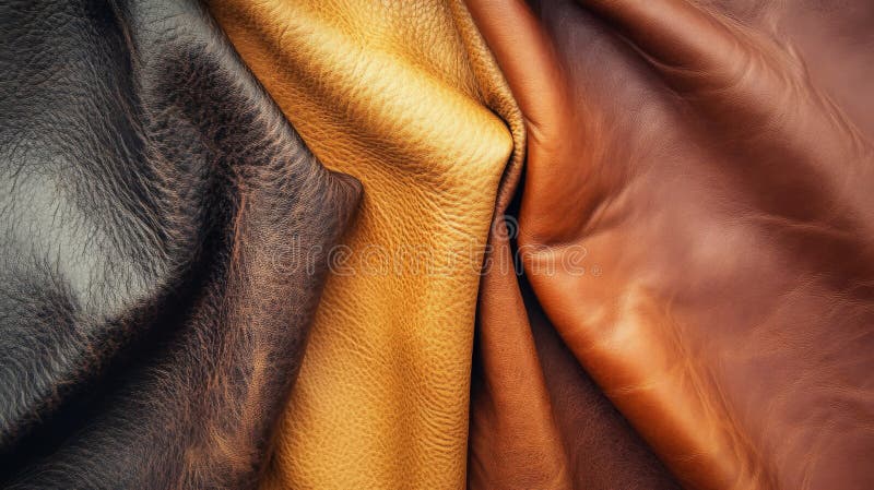 Three Different Shades of Leather Texture Stock Illustration ...