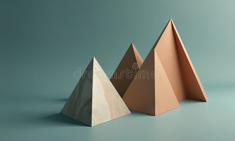 Three Different Shapes of Pyramids are Shown in this Image, with the ...