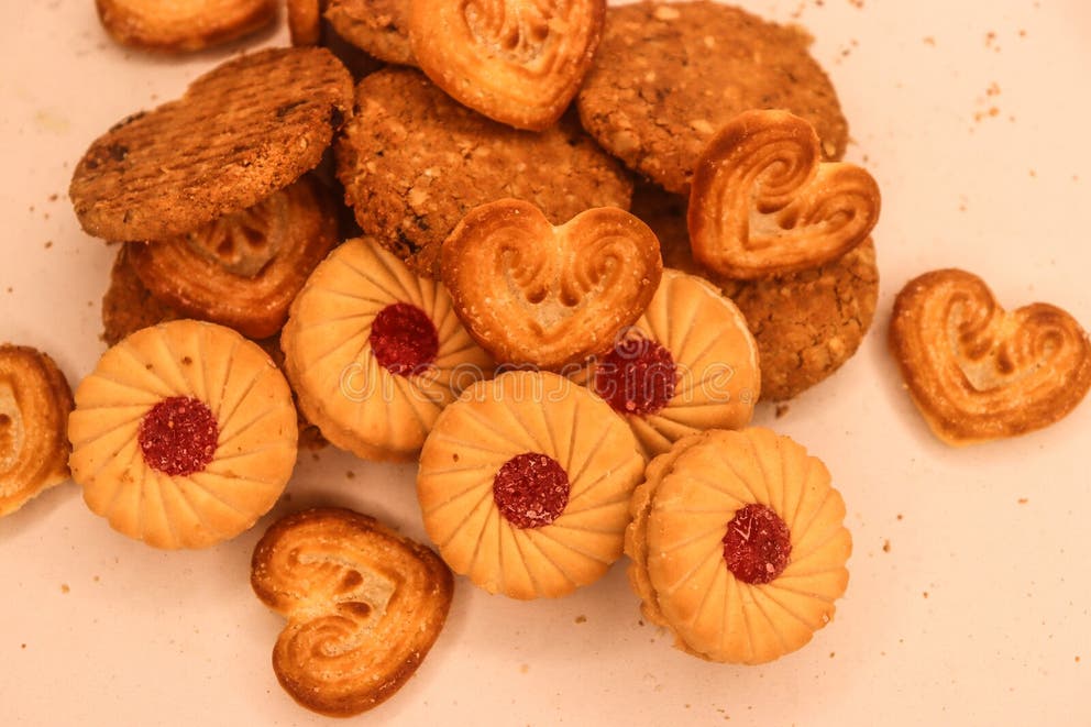 Three Different Types of Delicious Crunchy Biscuits in Very Beautiful ...