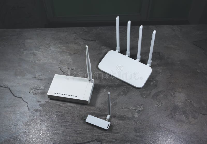 Three Different Types of Wi-Fi Routers, Modern and Old Technology ...