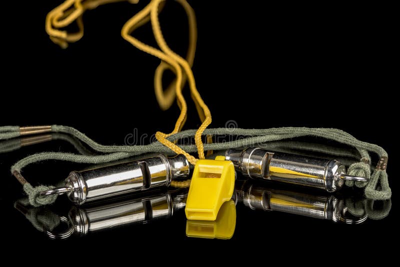 Whistle With Yellow String Picture. Image: 2971632