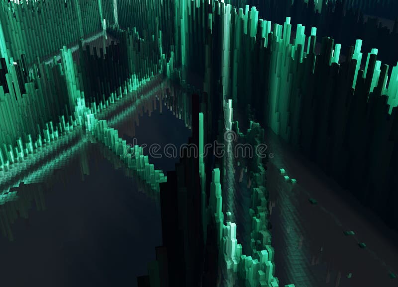 Beautiful 3D Graphics, 3D Synthetic Solid Graphics, Mountains Stock ...