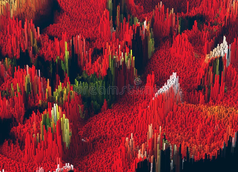 Beautiful 3D Graphics, 3D Synthetic Solid Graphics, Mountains Stock ...