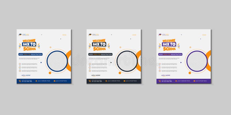 Back To School Admission Social Media Post or Instagram Post Design ...