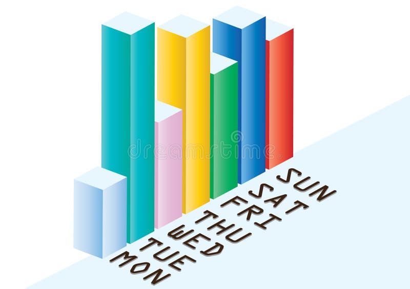 3d graph with arrows stock vector. Illustration of graphics - 20754506