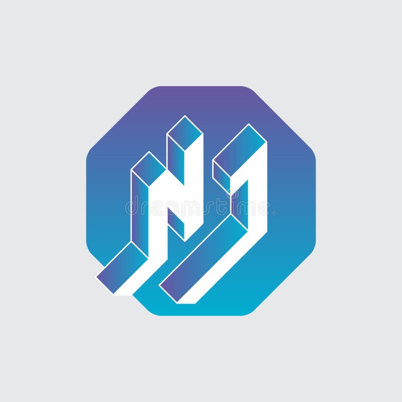 Three-dimension Letters N and J on a Hexagonal Substrate with Rounded ...