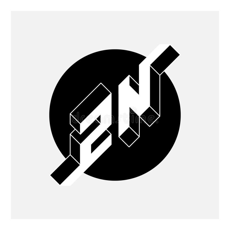 Three-dimension Letters Z and N. Isometric 3d Font for Design. Vector ...