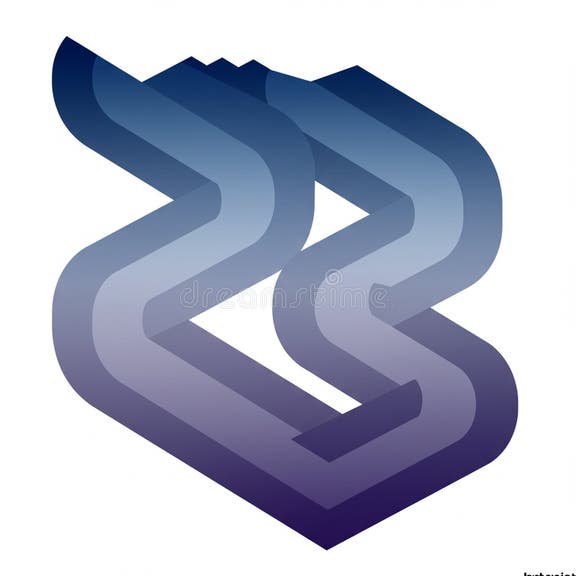 Three-dimensional Abstract Design Featuring Overlapping, Angular ...