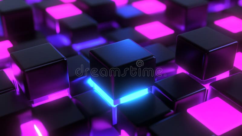 Three-dimensional Abstract Digital Art Piece Stock Photo - Image of ...