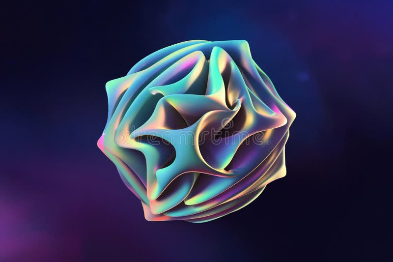 A Three-dimensional, Abstract Object that Resembles a Complex, Multi ...