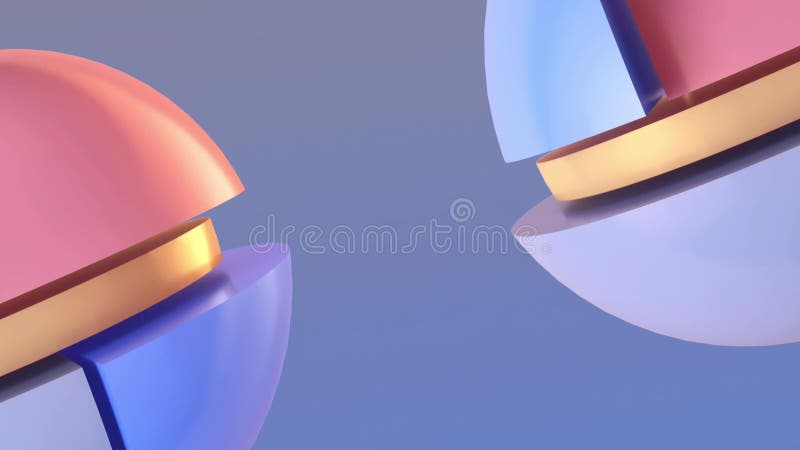 Abstraction in the Form of Moving Spheres Composed of Segments. 3d ...