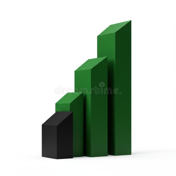 Three-dimensional Bar Chart Simulation with Four Rectangular Prisms of ...