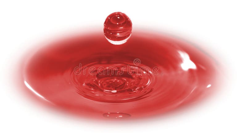 Three-Dimensional Blood-Drop Stock Photo - Image of fluids, blood: 1227232