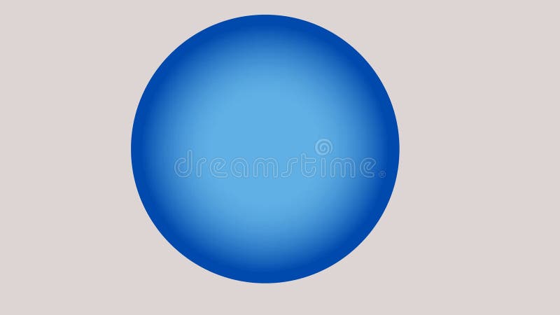 Three-dimensional Blue Circle on a Grey Background. Stock Illustration ...