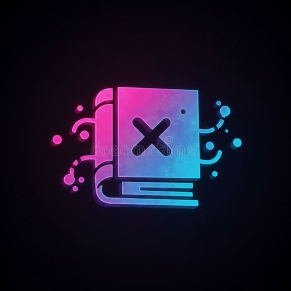 Three-dimensional Blue Code Syntax Symbols are Floating Against a Light ...