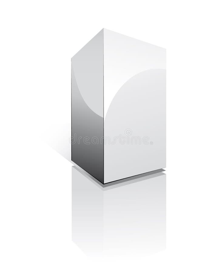 Three Dimensional Box stock vector. Illustration of open - 10192138