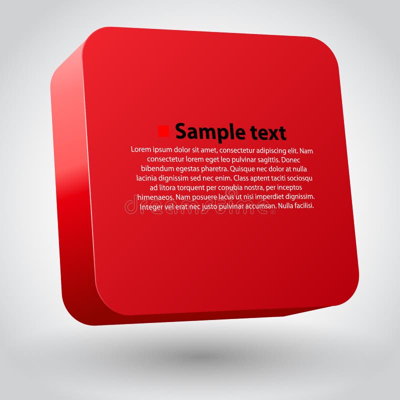 Three-dimensional box. stock vector. Illustration of marketing - 49458685