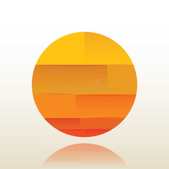 Three Dimensional Circle. Vector Illustration Decorative Design Stock ...