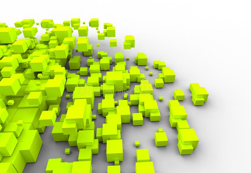 Three-dimensional Color Blocks Stock Illustration - Illustration of ...