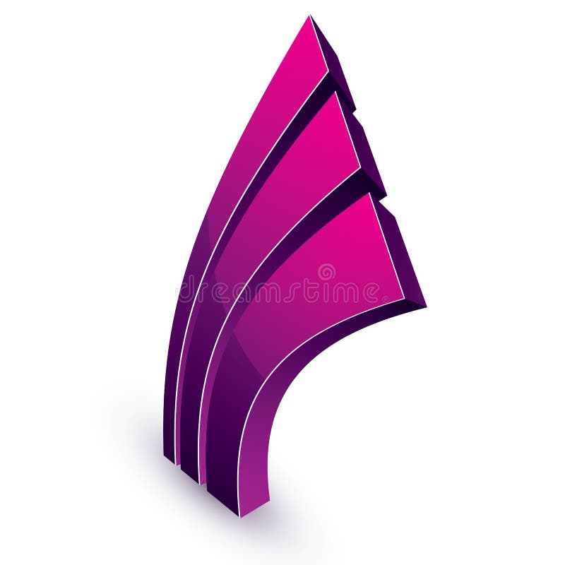 Three-dimensional Colorful Graphical Interface Icon Isolated on Stock ...