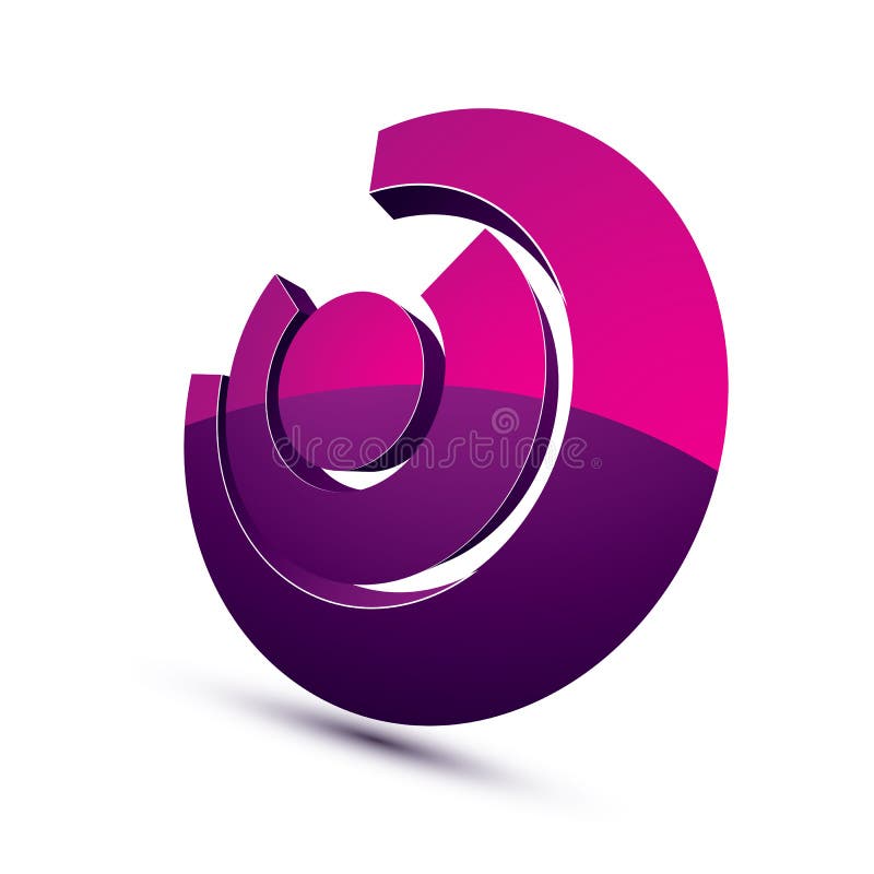 Three-dimensional Colorful Graphical Interface Icon Isolated on Stock ...