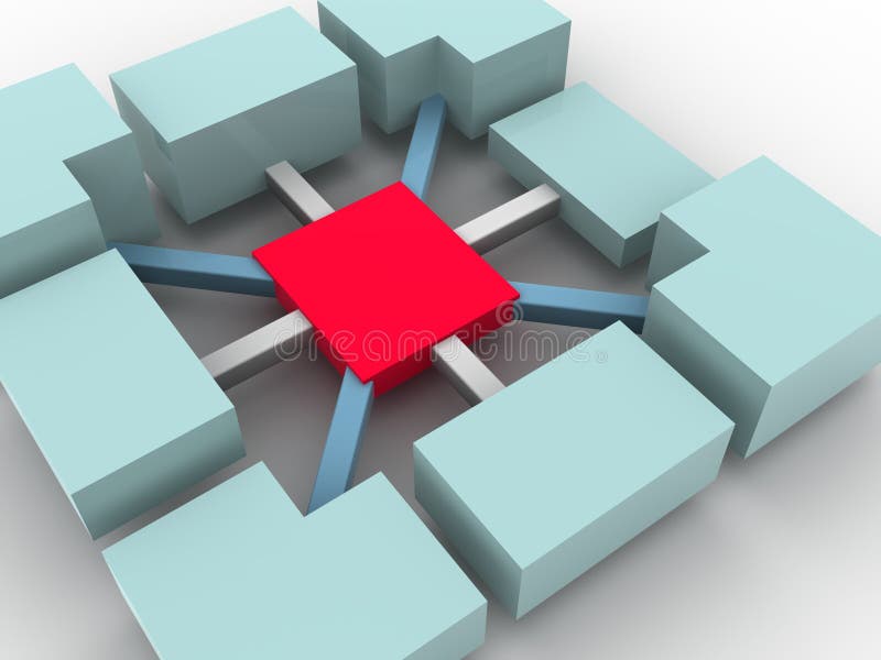 Three-dimensional concept stock illustration. Illustration of group ...