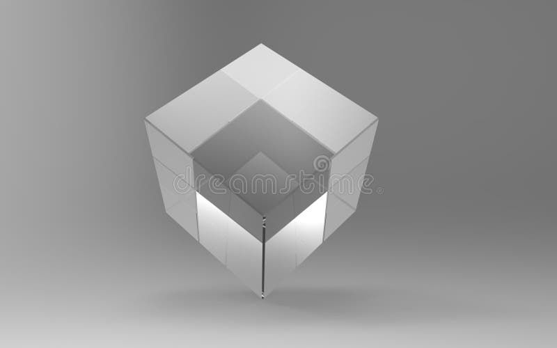 Three dimensional cube stock illustration. Illustration of cube - 62618216