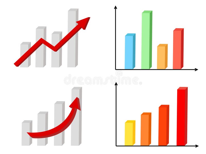 Inflation Chart and Arrow Illustration Design Stock Vector ...