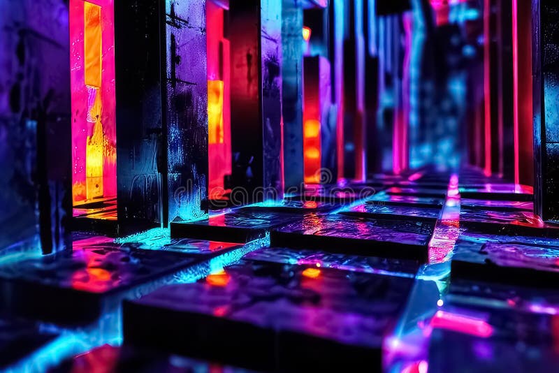 A Three-dimensional Digital Image Featuring an Array of Floating Cubes ...