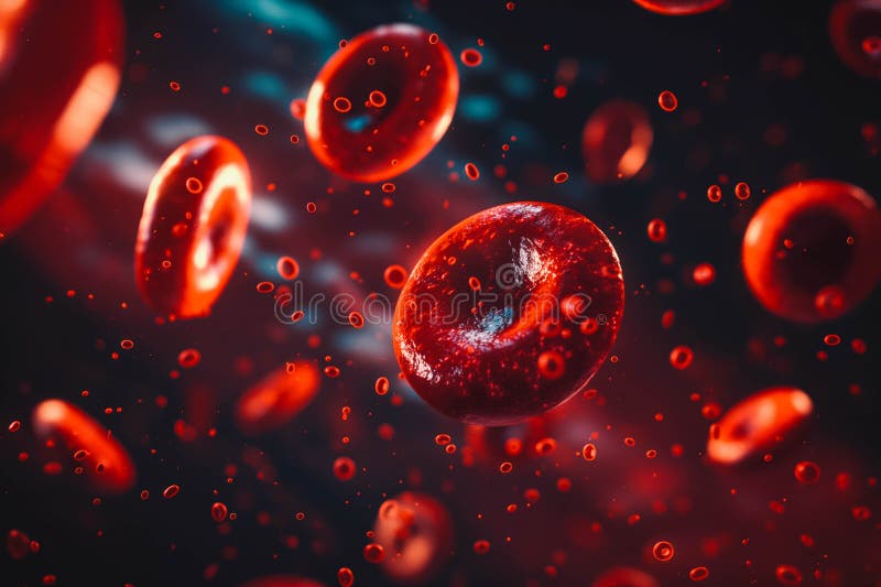 Three-dimensional Dynamic Red Blood Cells Flowing in Plasma Stock ...