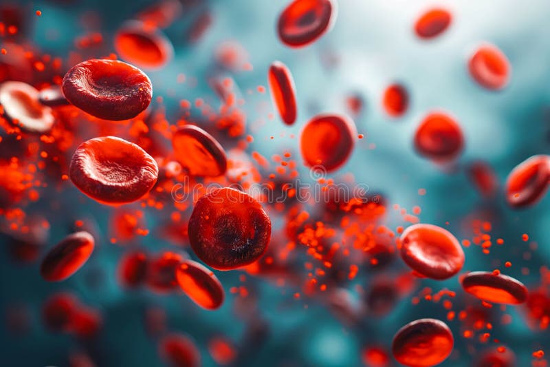 Three-dimensional Dynamic Red Blood Cells Flowing in Plasma Stock ...