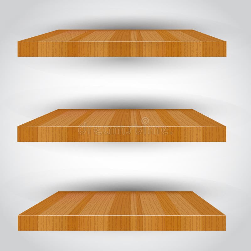 Three-dimensional Empty Shelf. Stock Vector - Illustration of furniture ...