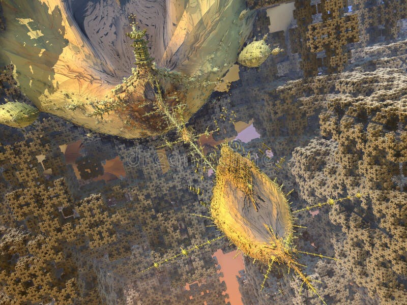 Three-dimensional fractal stock illustration. Illustration of cube ...