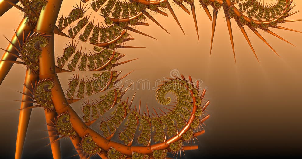Three-dimensional fractals stock illustration. Illustration of geometry ...