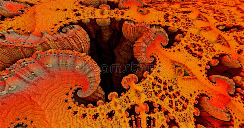 Three-dimensional fractals stock illustration. Illustration of graphics ...