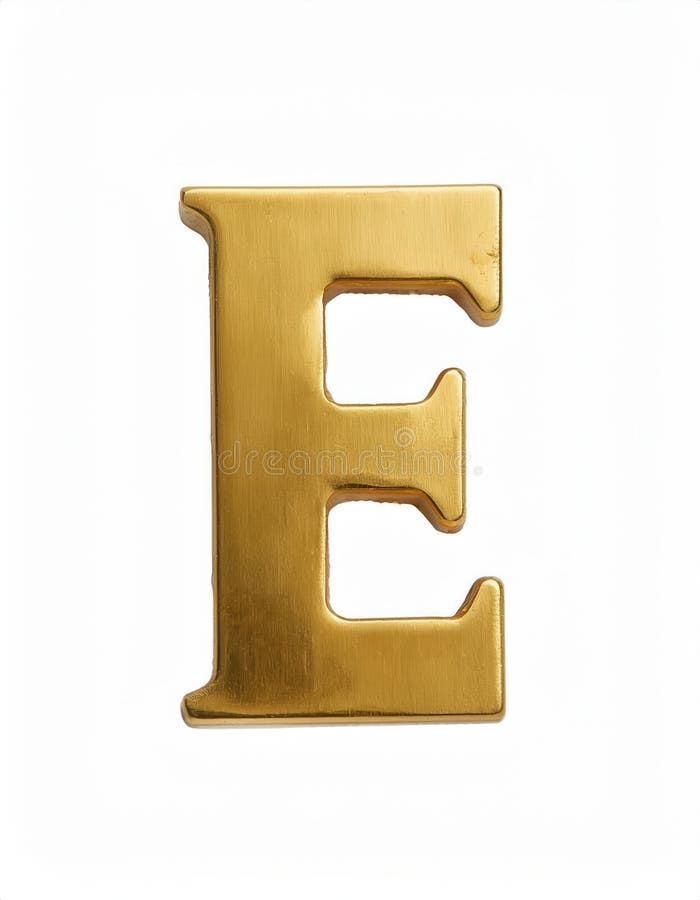 Stylish Gold Letter E Design Kindle Stock Photos - Free & Royalty-Free ...