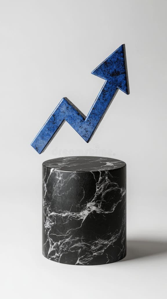 A Three-dimensional Graph with Growth on a Marble Base, Emblematic of ...