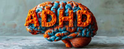 A Three-dimensional Human Brain Model with the Orange Letters ADHD ...