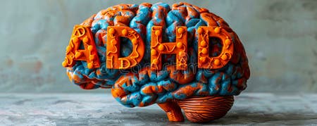 A Three-dimensional Human Brain Model with the Orange Letters ADHD ...