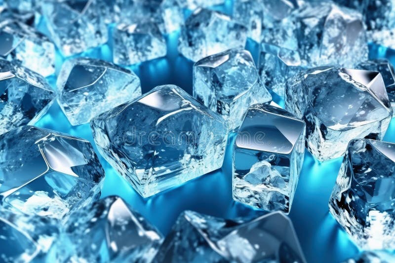 Three Dimensional Ice Background Texture Created with Generative AI ...